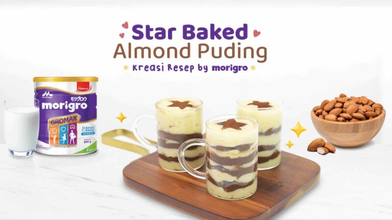 Yuk, Buat Dessert Star Baked Almond Pudding untuk Si Kecil