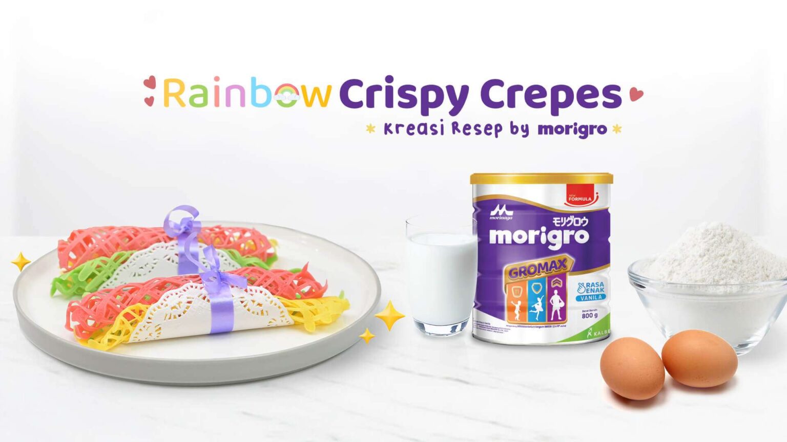 Rainbow Crispy Crepes, Ide Dessert untuk Si Kecil